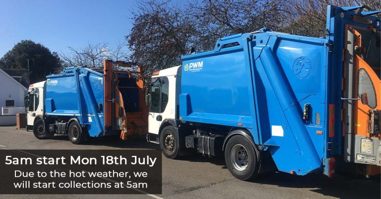 Early Collections 18th July - Premier Waste Management Jersey